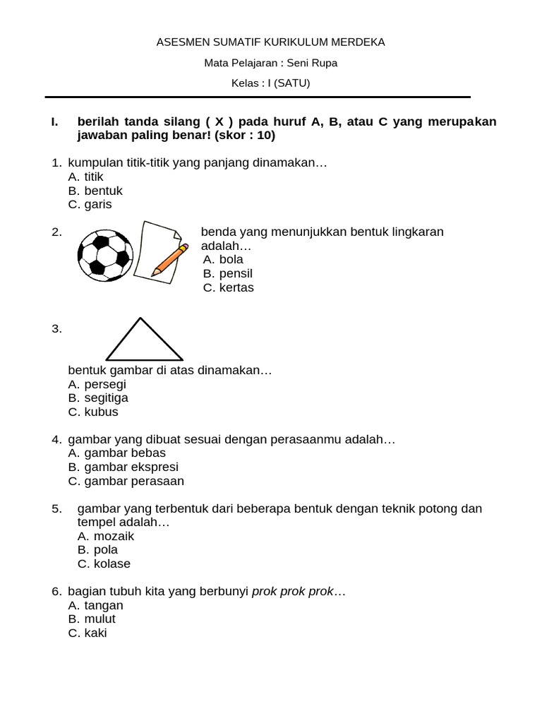 STS SBDP Kelas 1 | PDF