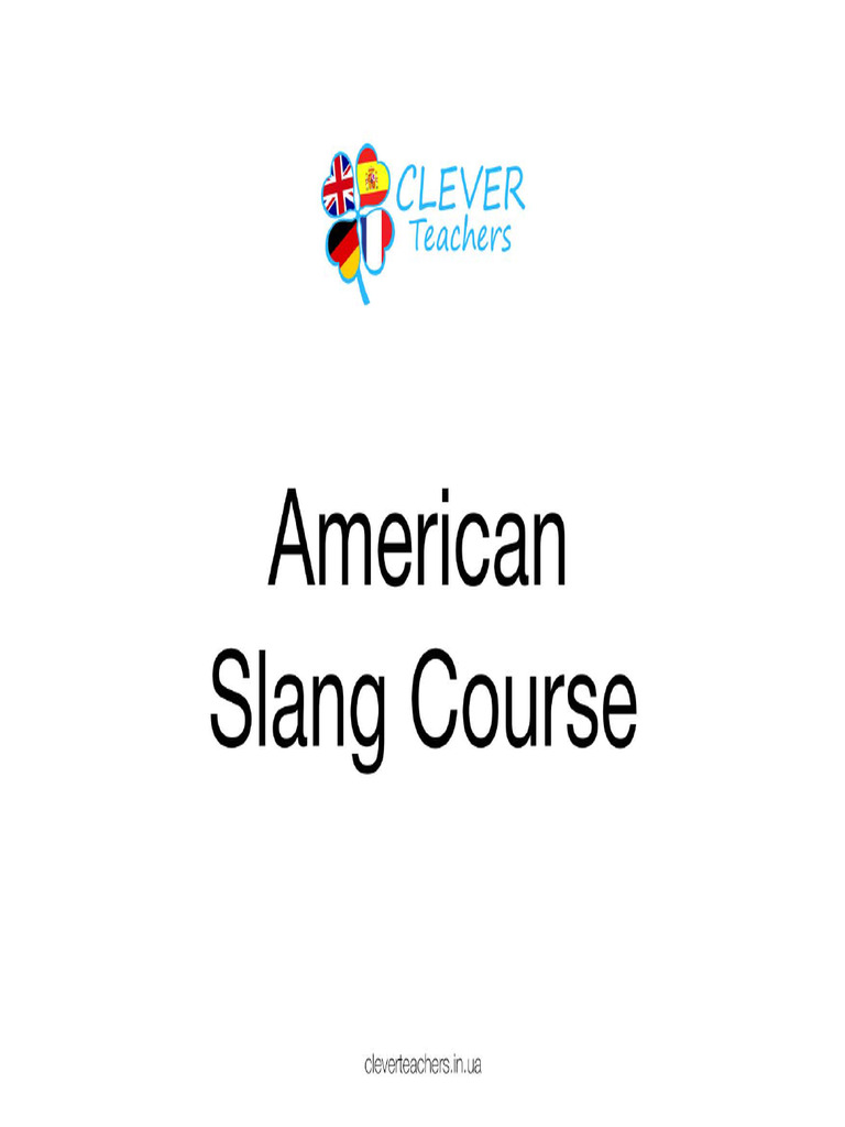 American Slang Course | PDF
