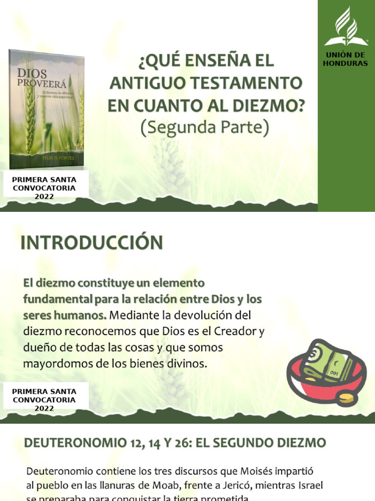 2. QUÉ ENSEÑA EL AT SOBRE EL DIEZMO - SEGUNDA PARTE | PDF