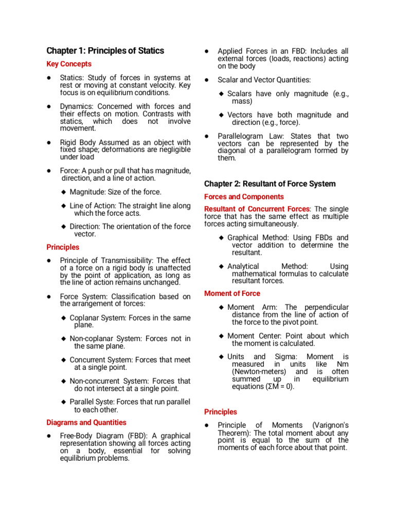 SRB REVIEWER | PDF | Force | Euclidean Vector