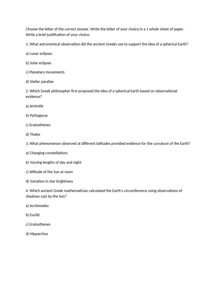 Fourth Final Exam in Physical Science | PDF | Eclipse | Astronomy