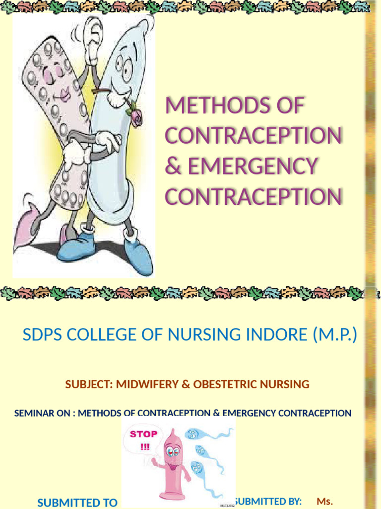 Methods of Contraception & Emergency Contraception | PDF | Birth ...