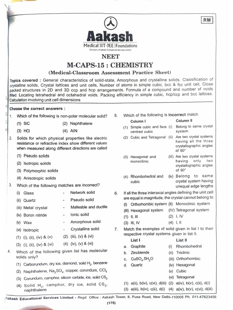 Mcaps Solid and Solution | PDF