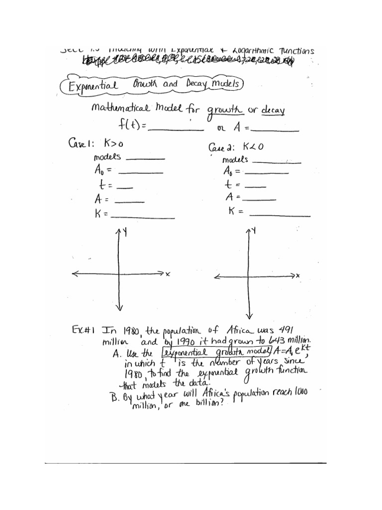 Expoand Loga Func | PDF