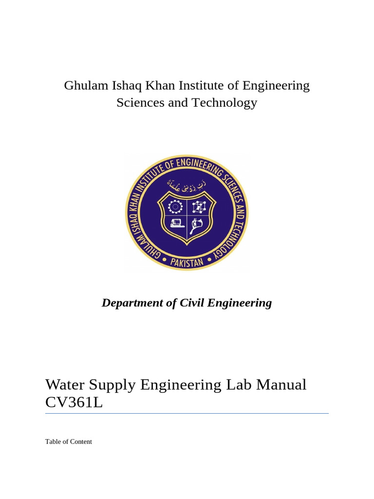 Revised Water Supply Manual | PDF | Ph | Chemistry