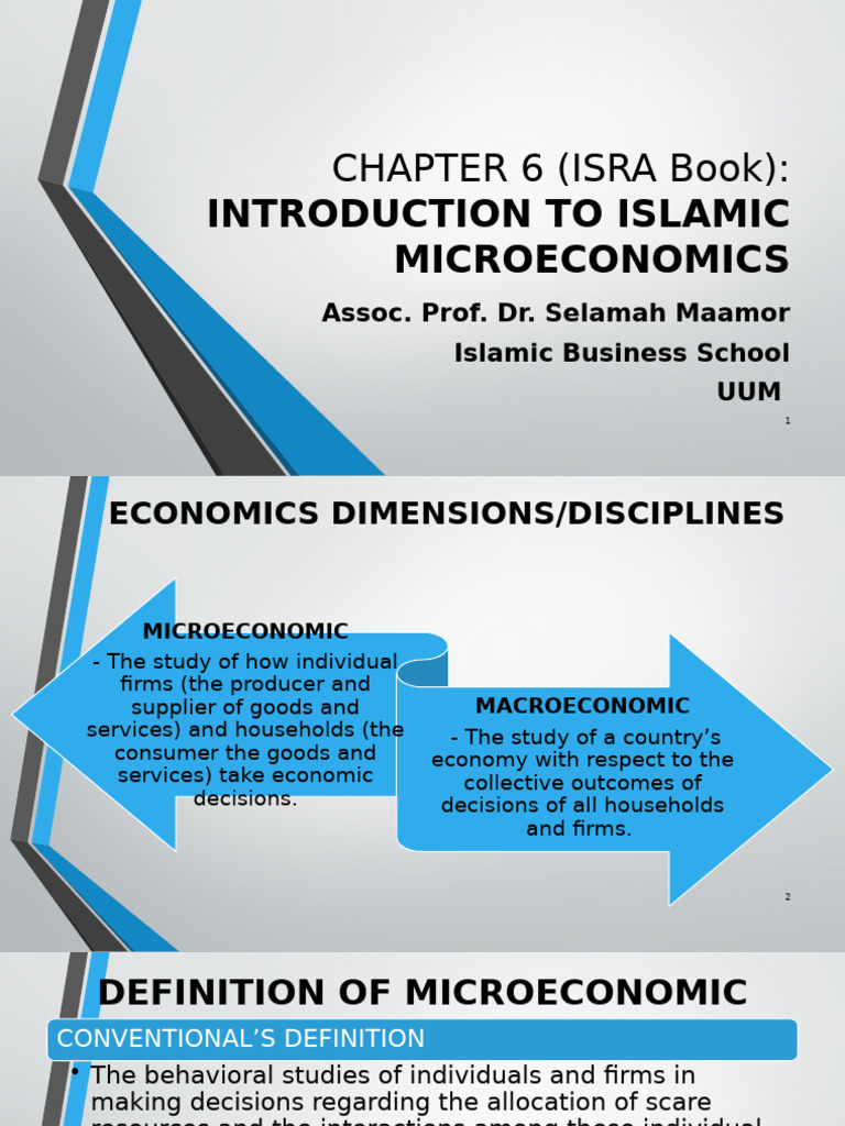 Slide 5 C6 ISRA Introduction To Islamic Microeconomics DR Sal | PDF | Elasticity (Economics ...