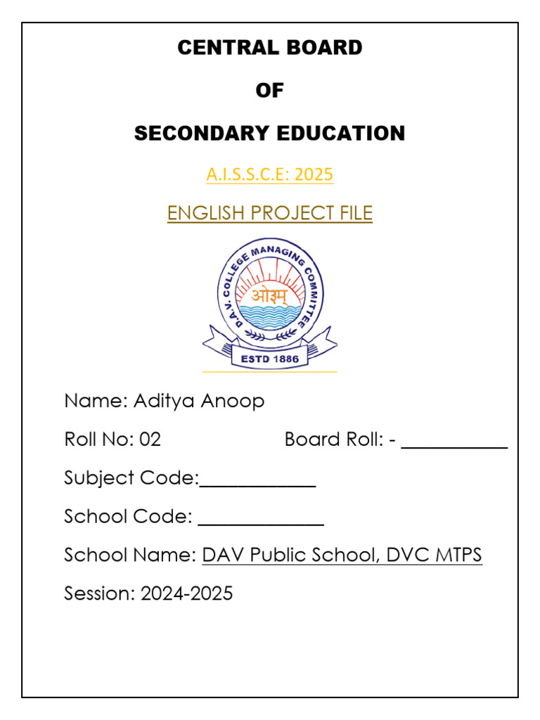 Aditya English Final Project | PDF | Identity (Social Science) | Psychological Resilience