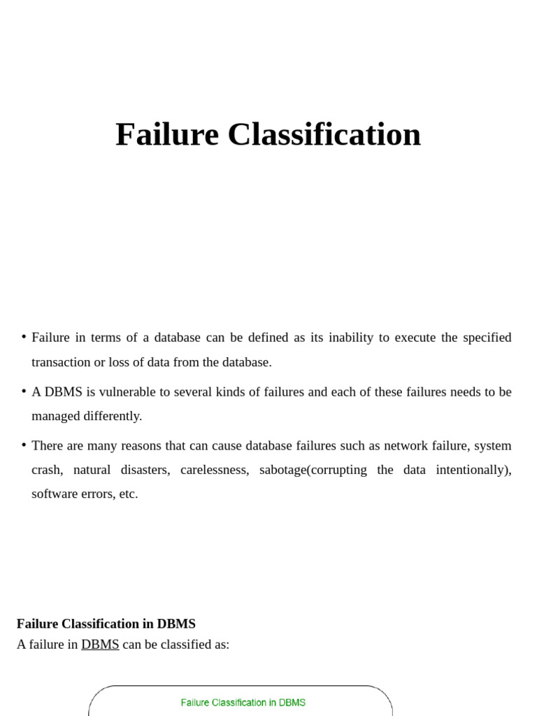 Failure Classification | PDF