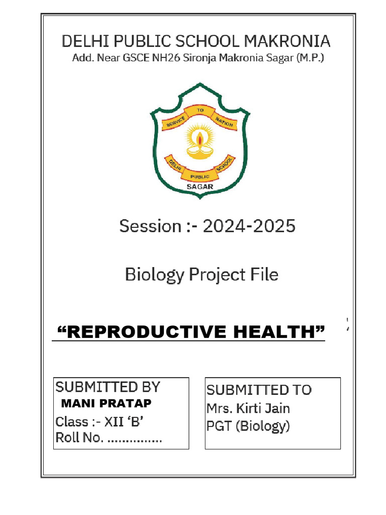 Bio Project (2) - Copy MANI | PDF