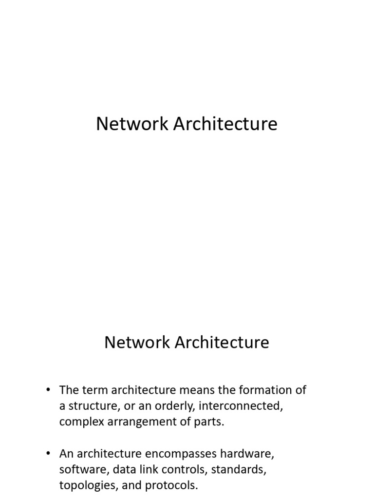 Network Architecture PDF 1 - 10 CS UNIT 2 | PDF | Computer Network ...