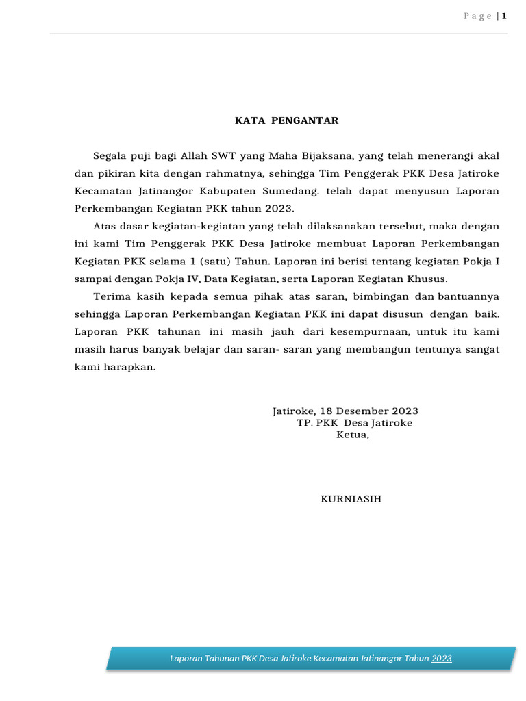 LAPORAN TAHUNAN 2023 Komplit | PDF
