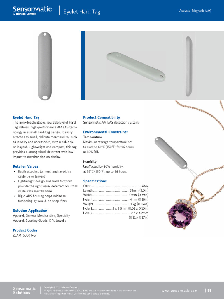 Eyelet Hard Tag | PDF