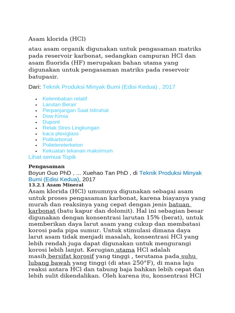Asam klorida | PDF