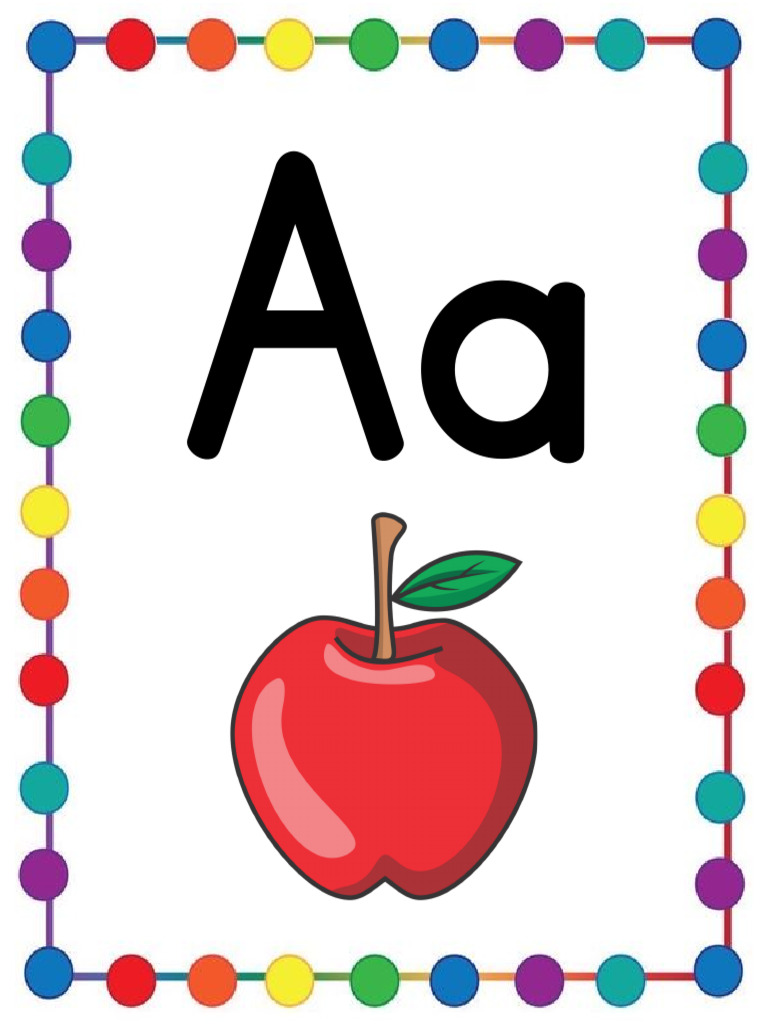 Colorful Pastel Minimalist Alphabet Poster | PDF