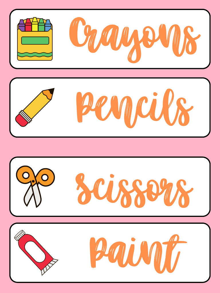Classroom Labels | PDF