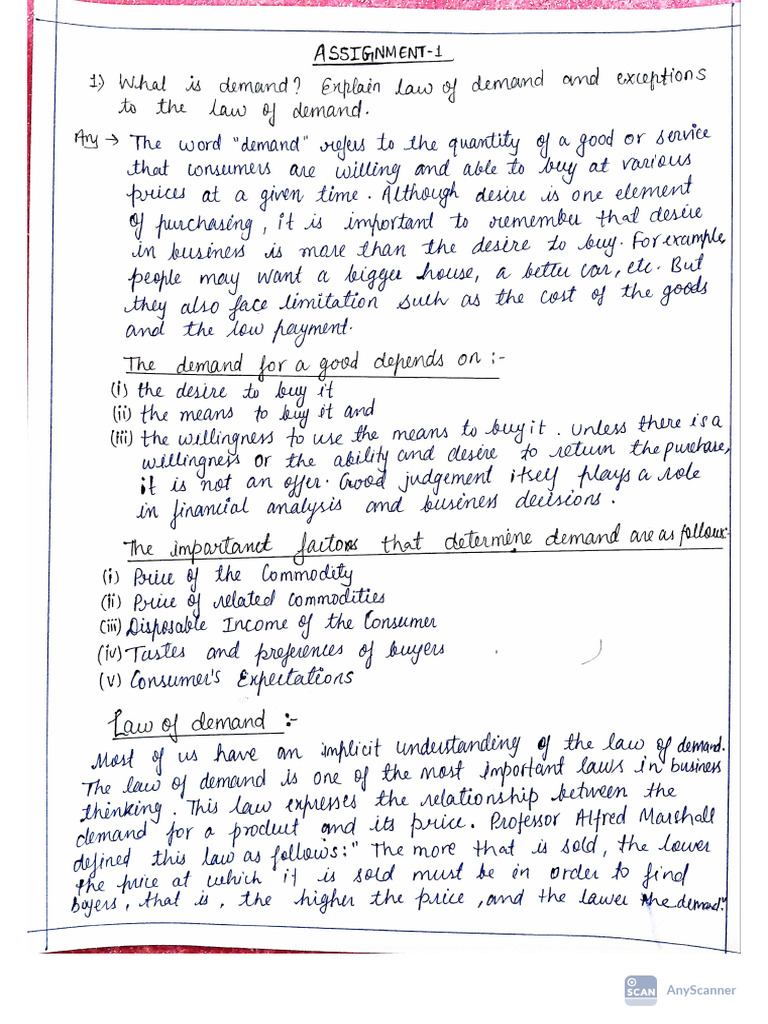 Assignment - 1 Economics | PDF