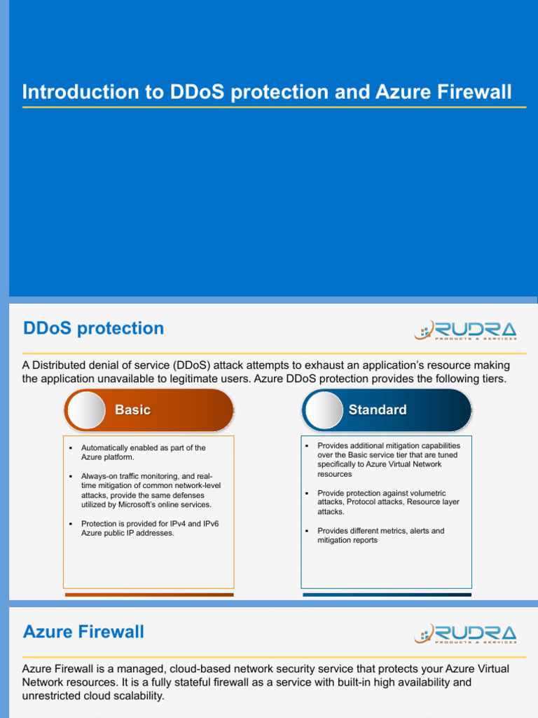 Azure DDoS & Firewall Guide | PDF | Ip Address | Firewall (Computing)