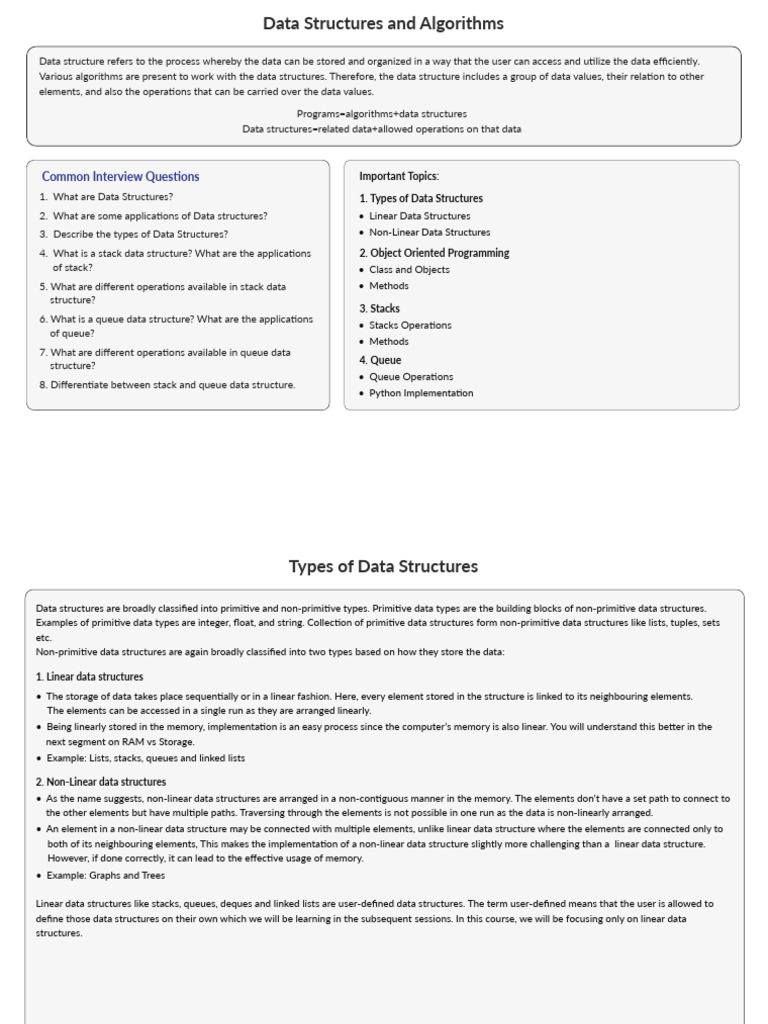 Data Structures And Algorithms Pdf Queue Abstract Data Type