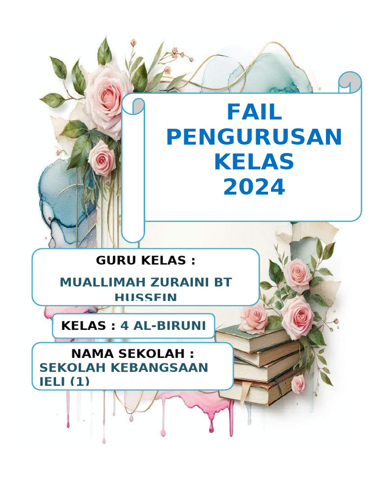 COVER FAIL PENGURUSAN KELAS | PDF