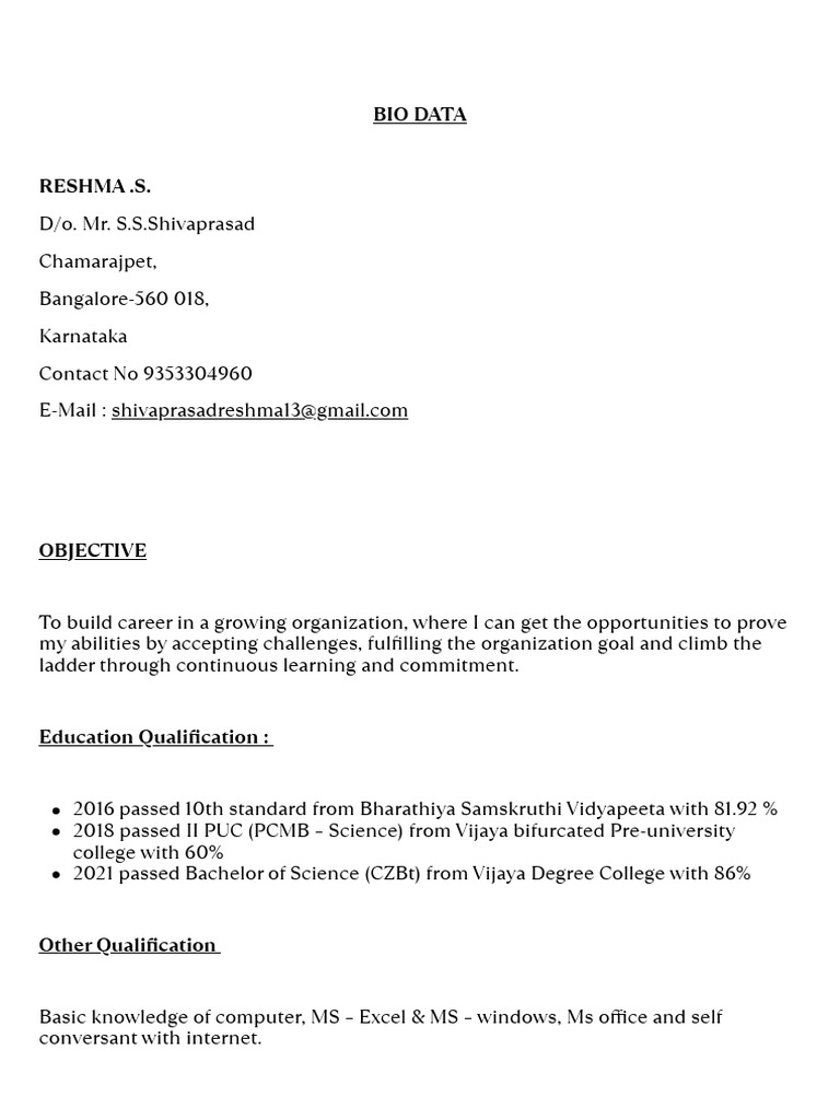 Bio Date Reshma Eng - Docx - 20241108 - 121434 - 0000 | PDF