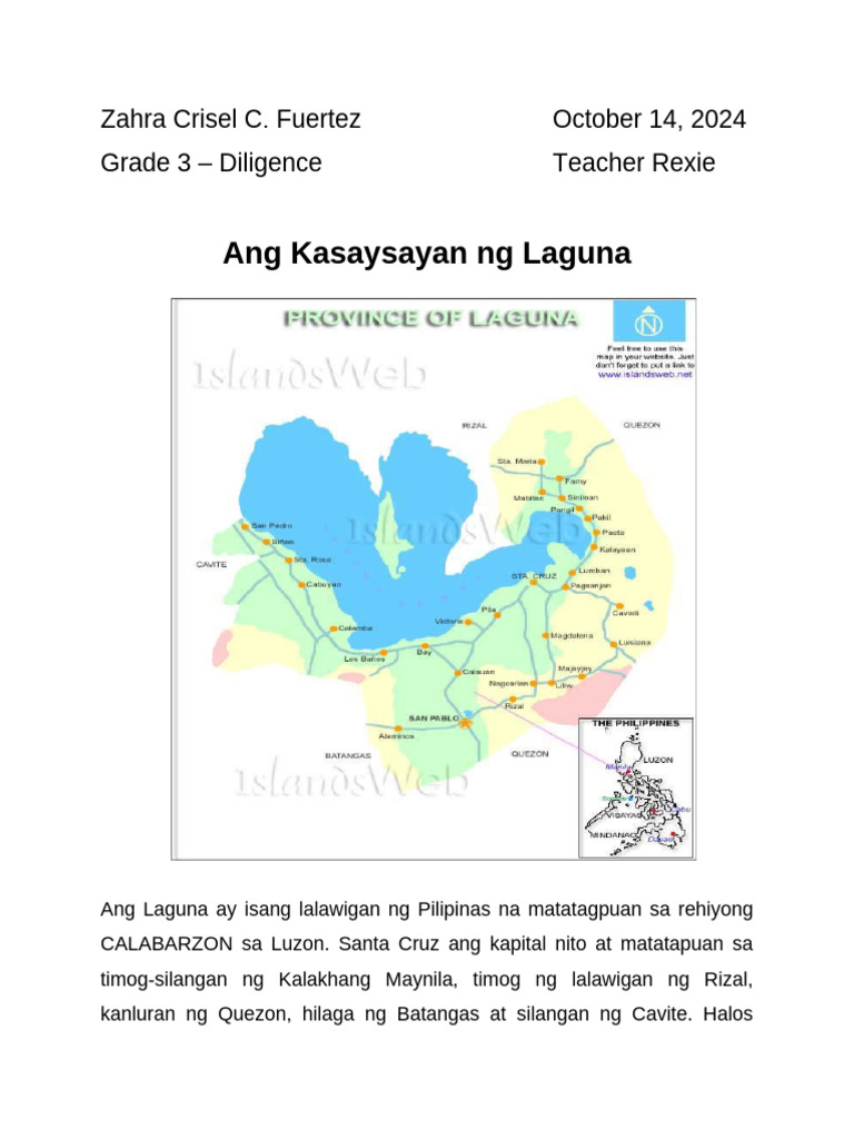 Kasaysayan NG Laguna | PDF
