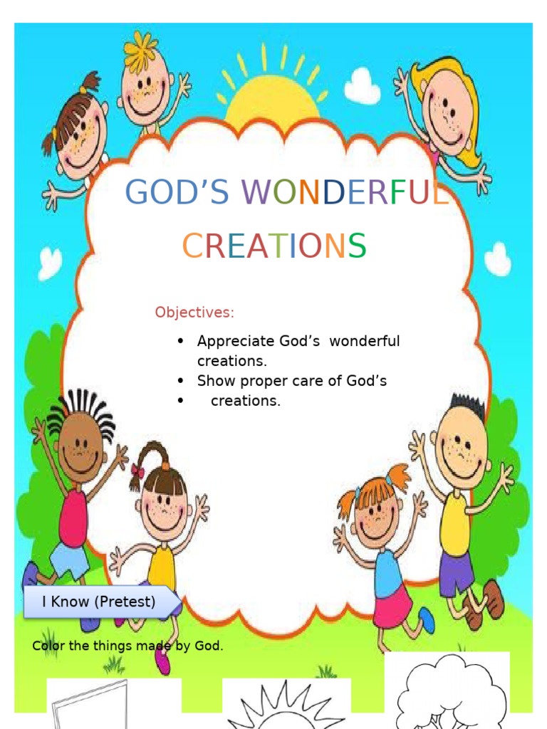 God's Wonderful Creations Activity | PDF