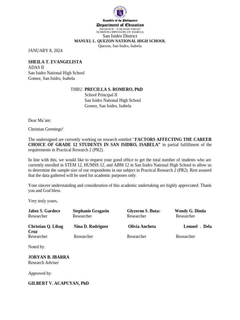 Request Letter For Sinhs (Data) | PDF