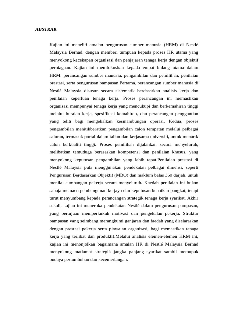 Abstrak Rujukan Dan Lampiran | PDF
