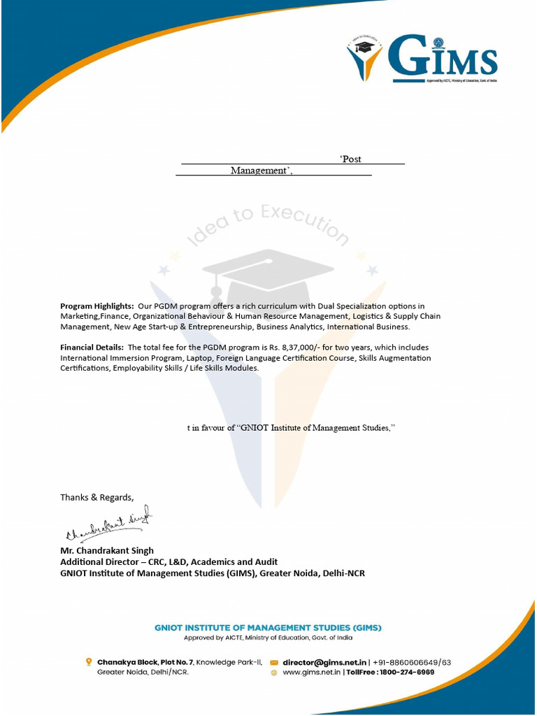 PGDM Selection 2025 | PDF