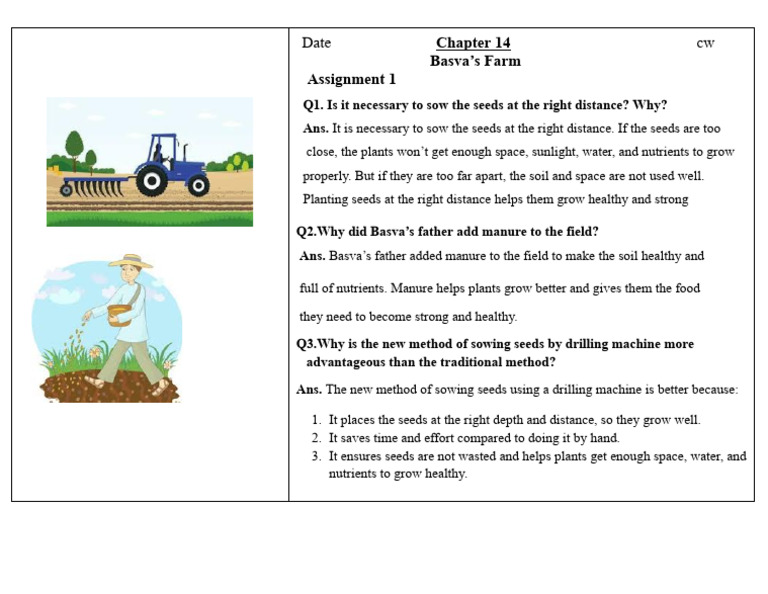 ASSIGNMENT 1 BASVA'S FARM | PDF
