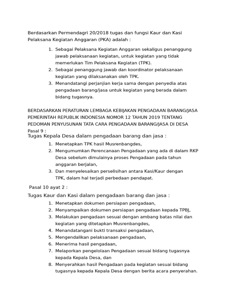 Pengadaan BRG Dan Jasa | PDF