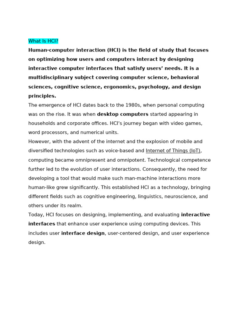LESSON 1 | PDF | Human–Computer Interaction | Usability