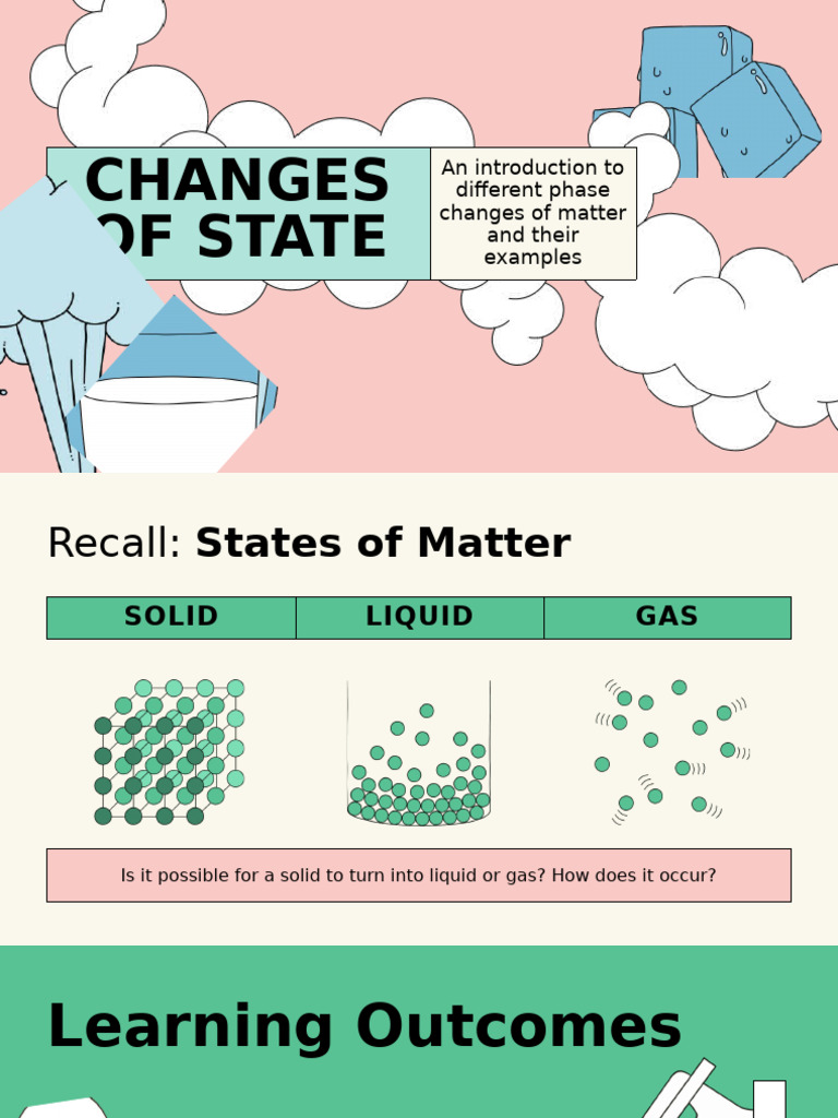 An Introduction to States of Matter Science Presentation in Beige Light ...