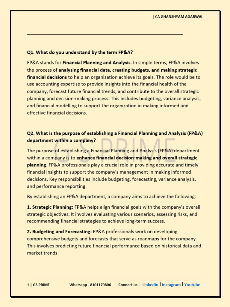 QA FPA | PDF | Net Present Value | Internal Rate Of Return