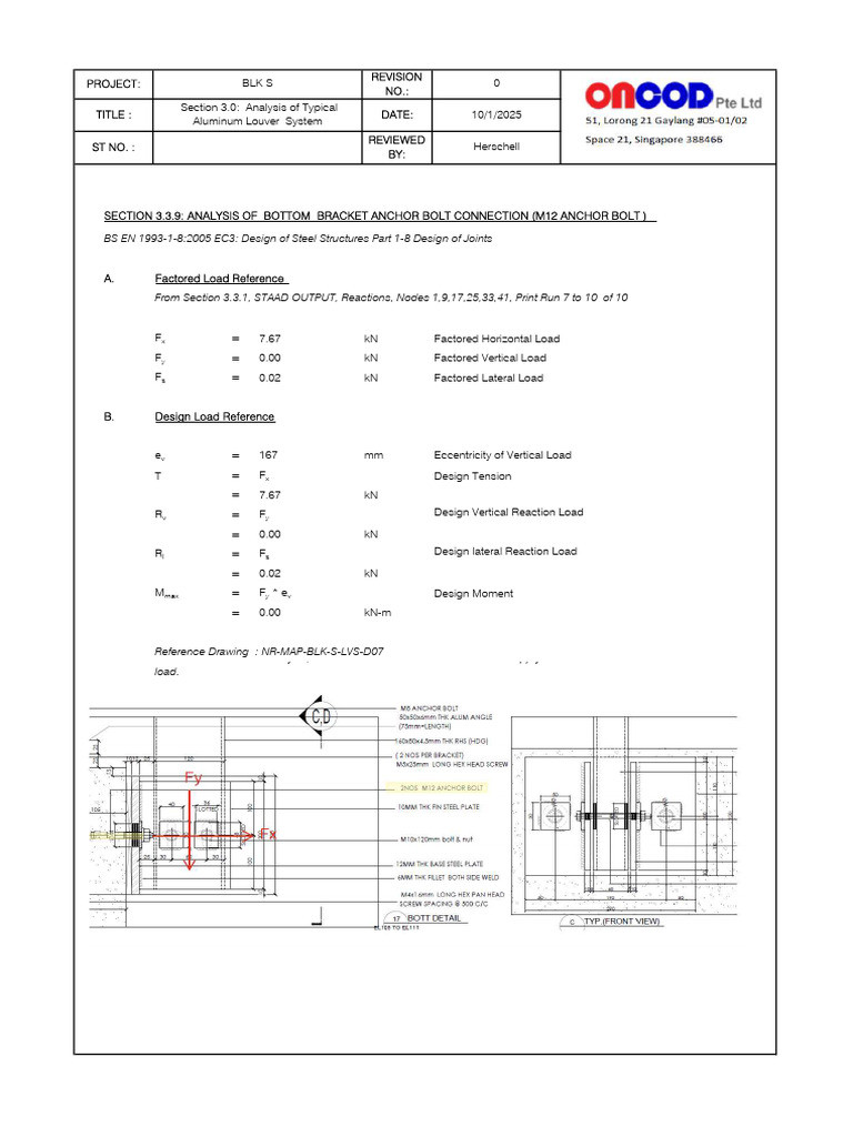 Section 3.3.9A - Anchor Loads | PDF