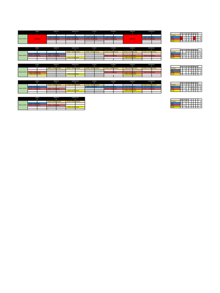 Oma Calendario PDF | PDF