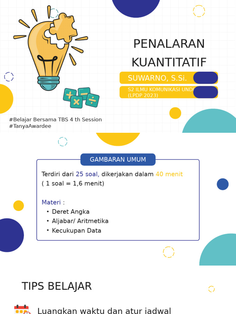 Suwarno - Soal Dan Pembahasan Penalaran Kuantitatif | PDF