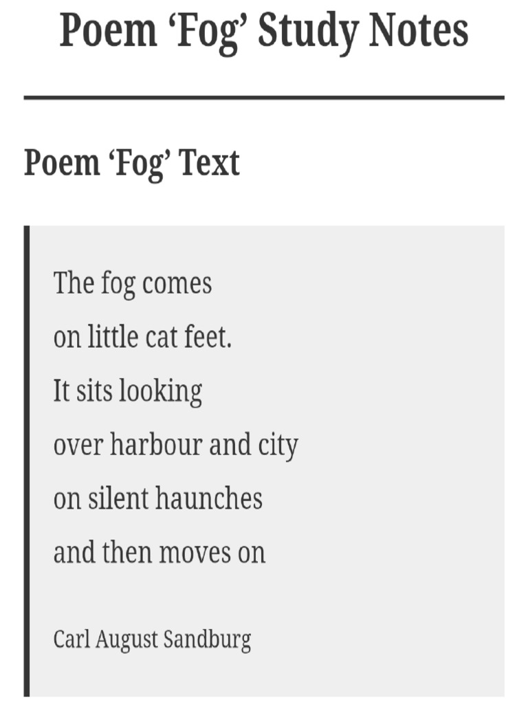 G10- fog poem | PDF