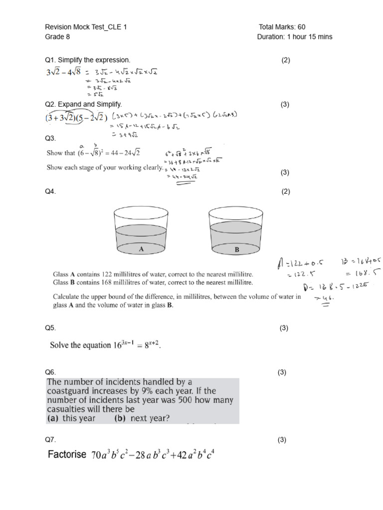 Mock Paper (KC) | PDF