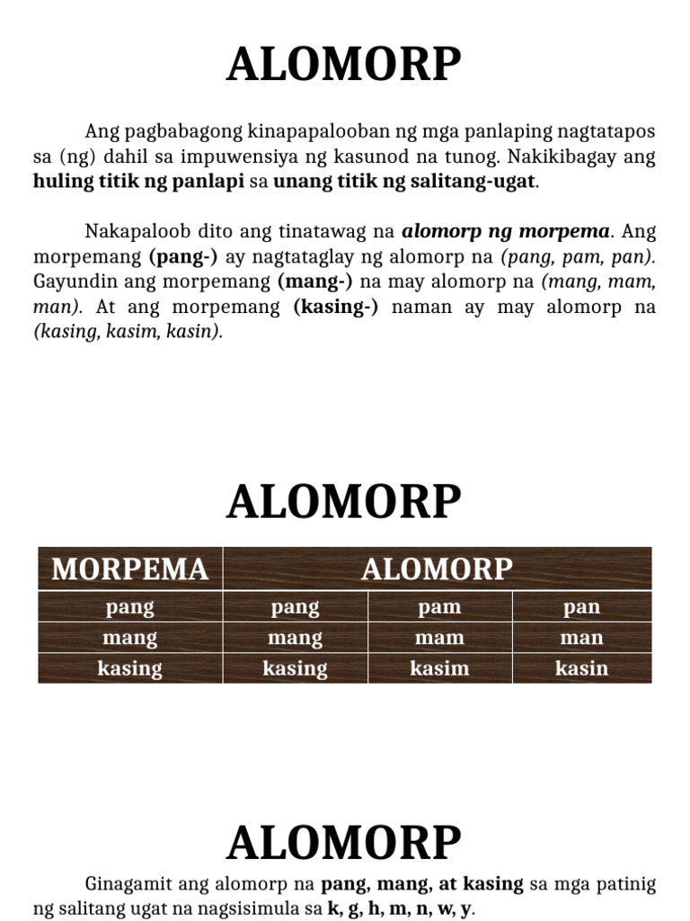 ALOMORP | PDF