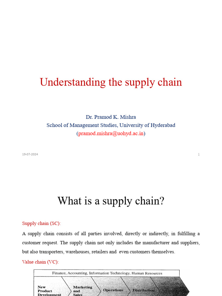 Understanding Supply Chain Management | PDF | Supply Chain Management ...