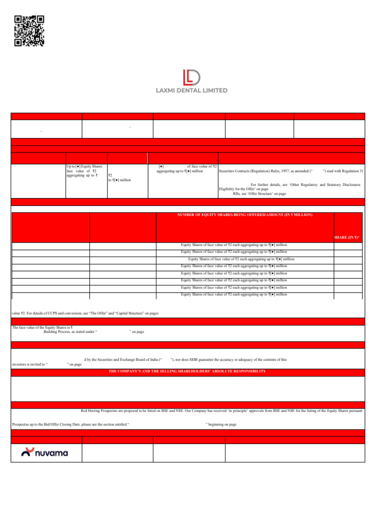 Project Lotus RHP(Withfinancials) | PDF | Investing | Equity (Finance)