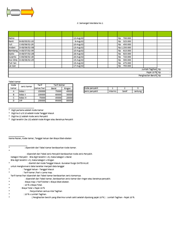 Latihan Praktek Vlookup Dan Hlookup 3 | PDF