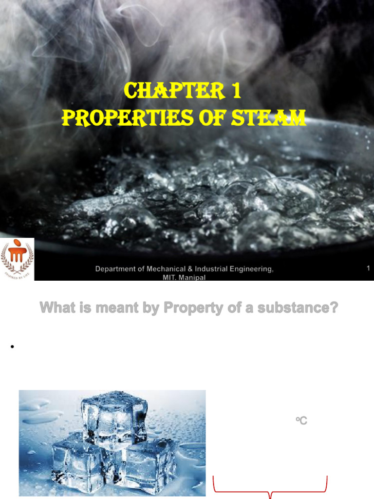 Steam Properties for Engineers | PDF | Steam | Energy Technology
