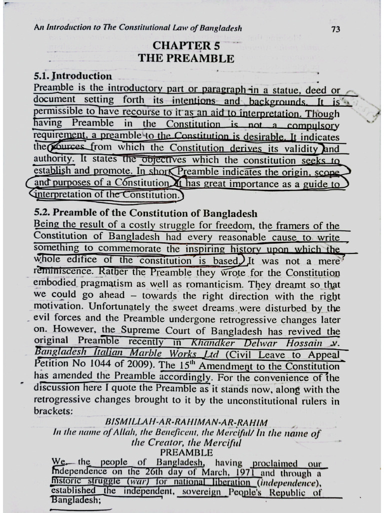 Jashim Ali Preamble | PDF