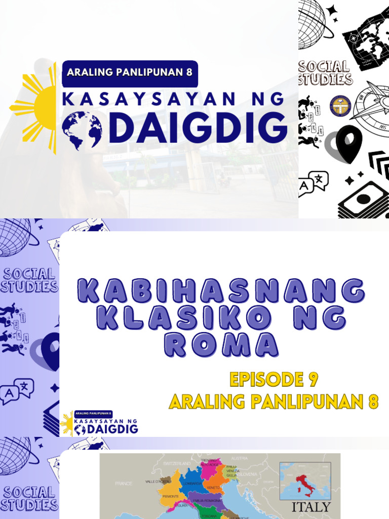 Q2-EPISODE 9- KABIHASNANG KLASIKO NG ROMA | PDF