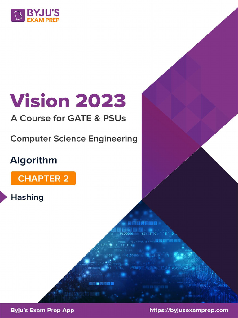 Vision Cs 2023 Algorithm Chapter 2 Hashing 85 | PDF | Computing | Algorithms