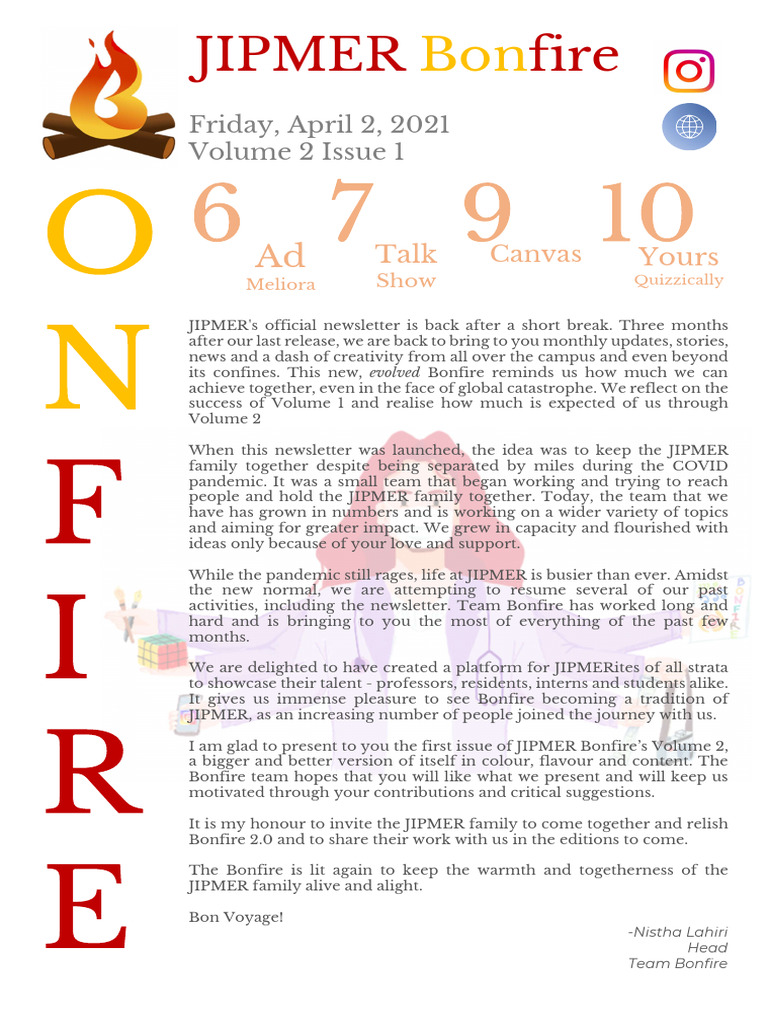 Vol2 Issue 1 Bonfire | PDF