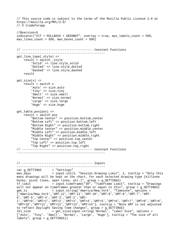 Ict + Pullback + Gridbot | PDF | Parameter (Computer Programming ...