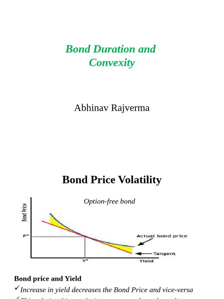 Bond Duration and Convexity | PDF | Bond Duration | Bonds (Finance)